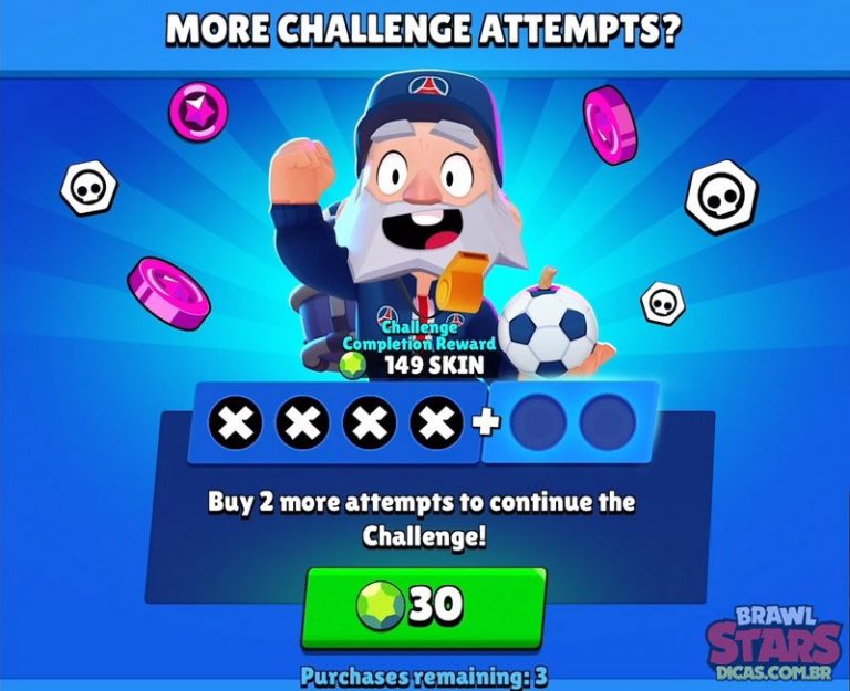 Desafio PSG de Fute-Brawl este final de semana! Desbloqueie o Dynamike ...