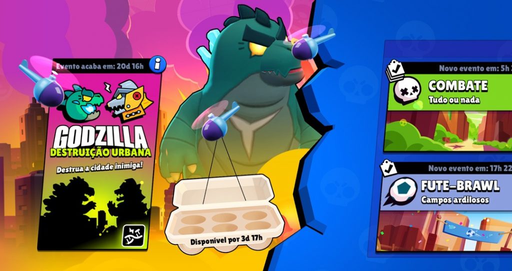 Evento do Godzilla Chegou no Brawl Stars: Conquiste sua Skin de ...